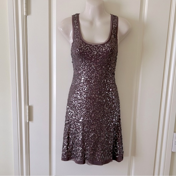Max Studio | Dresses | Max Studio Lavendertaupe All Over Sequined ...
